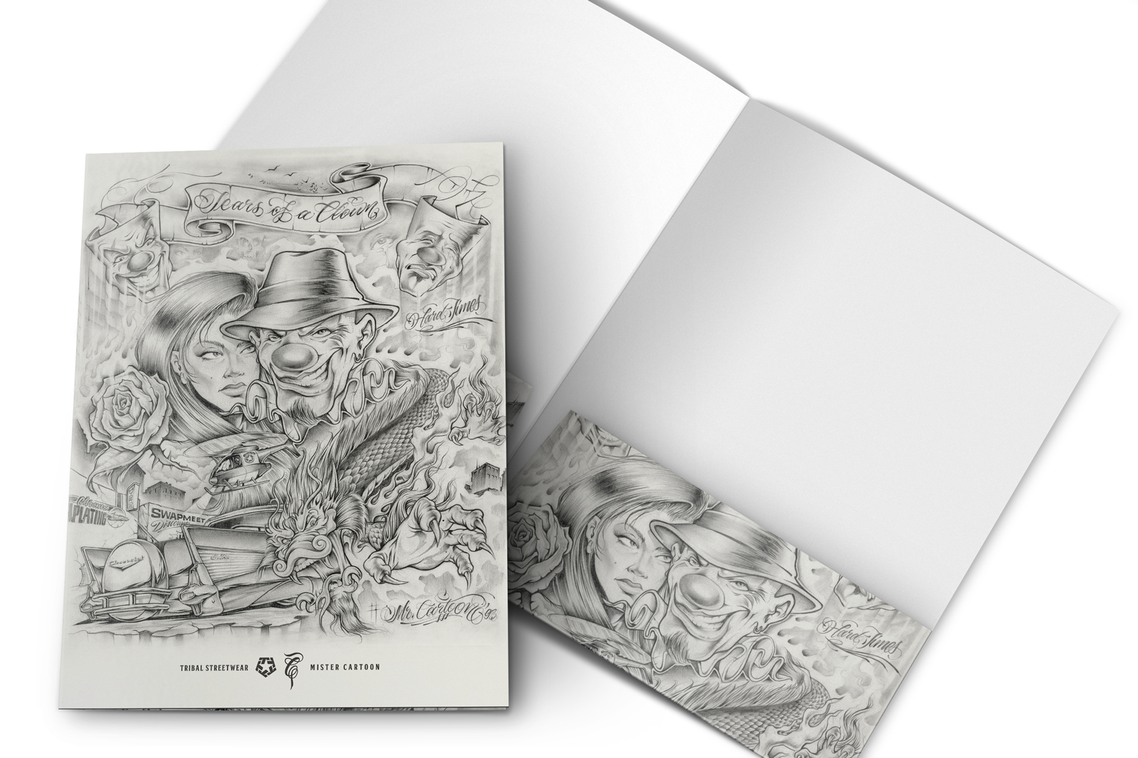 Mister Cartoon x Tribal - Tears of a Clown Street Folder – TRIBAL ...